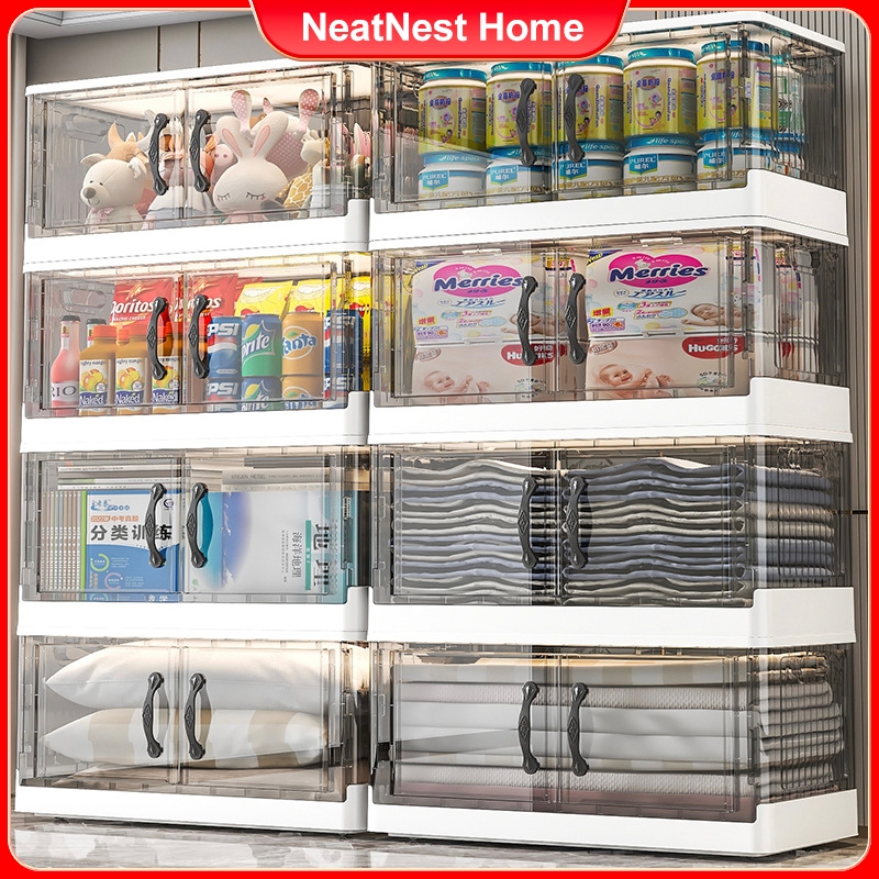 Storage Cabinet Foldable Storage Cabinet 3/4/5 Layer Family Storage ...