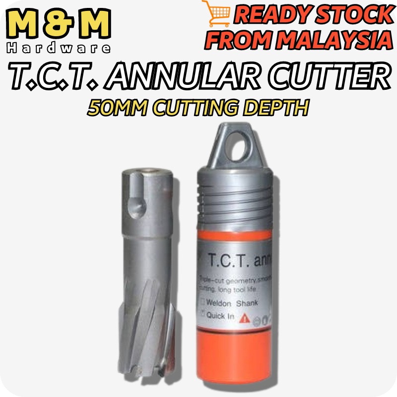 TCT Annular Cutter Holesaw Core Drill Bit 12mm - 65MM 50mm Depth Hole ...