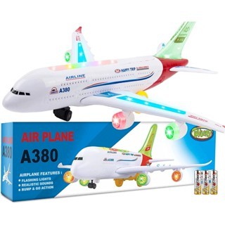 Airbus A380 Airplane Model Aeroplane Flash Electric Toy with Lights ...