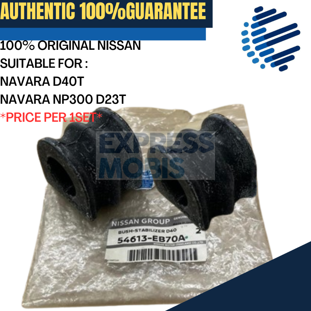100% ORIGINAL NISSAN FRONT STABILIZER BAR BUSH ( 1 SET ) 54613-EB70A ...