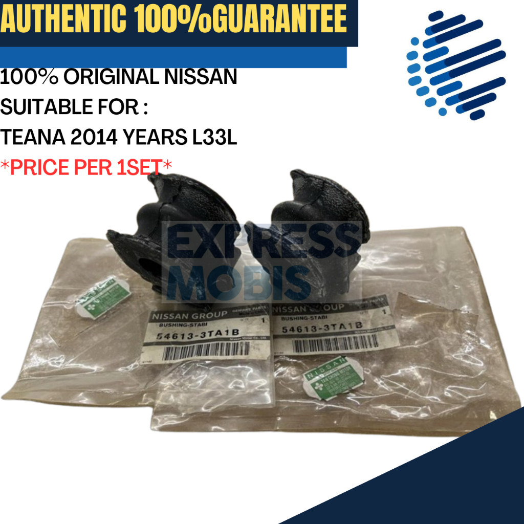 100% ORIGINAL NISSAN FRONT STABILIZER BAR BUSH ( 1 SET ) 54613-3TA1B ...
