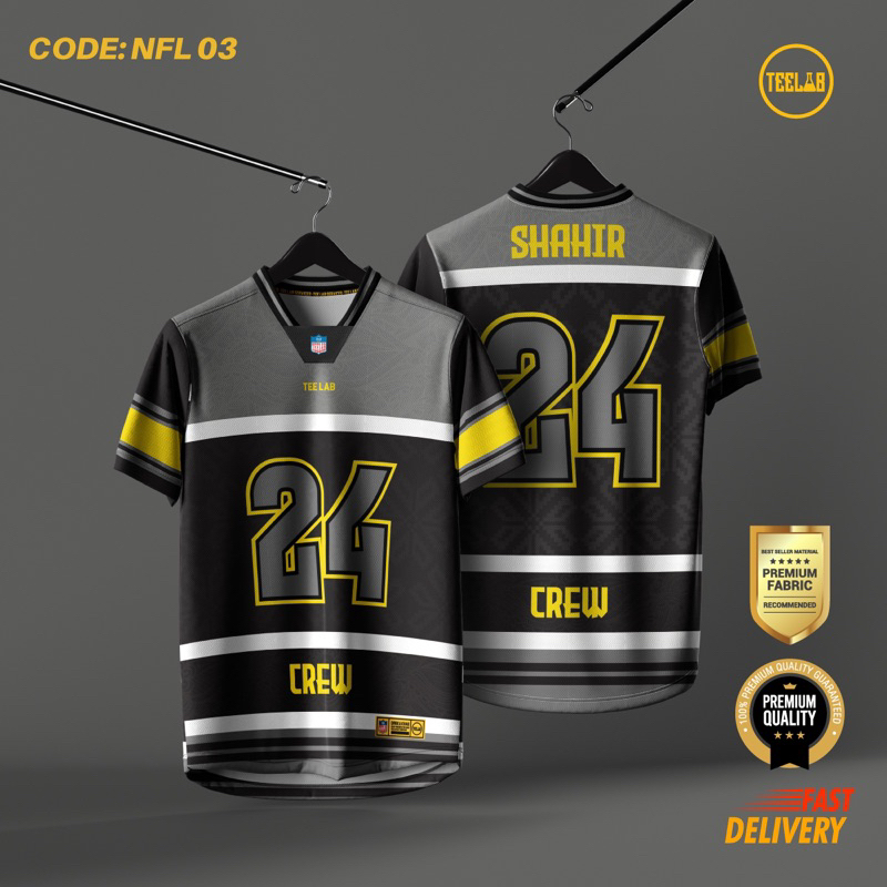 [MOQ 5PCS] [CUSTOM MADE] NFL style sublimation jersey Crew Jersey ...