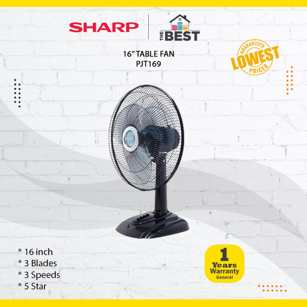 Sharp 16'' Table Fan PJT169 Kipas Meja | Shopee Malaysia