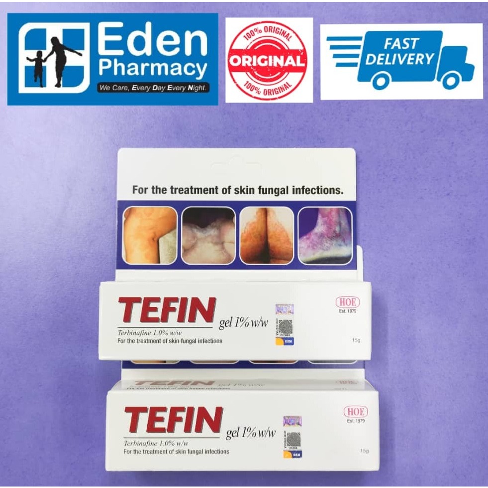 Tefin gel 1% kurap terbinafine 15g | Shopee Malaysia