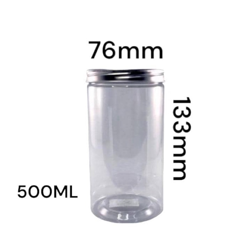 Transparent Air Tight Lid Aluminum Silver Gold Balang Kuih Raya Plastik ...