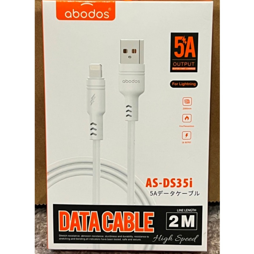 5A Super Fast Charge Data Cable ABODOS AS-DS35 - 2Meter | Shopee Malaysia