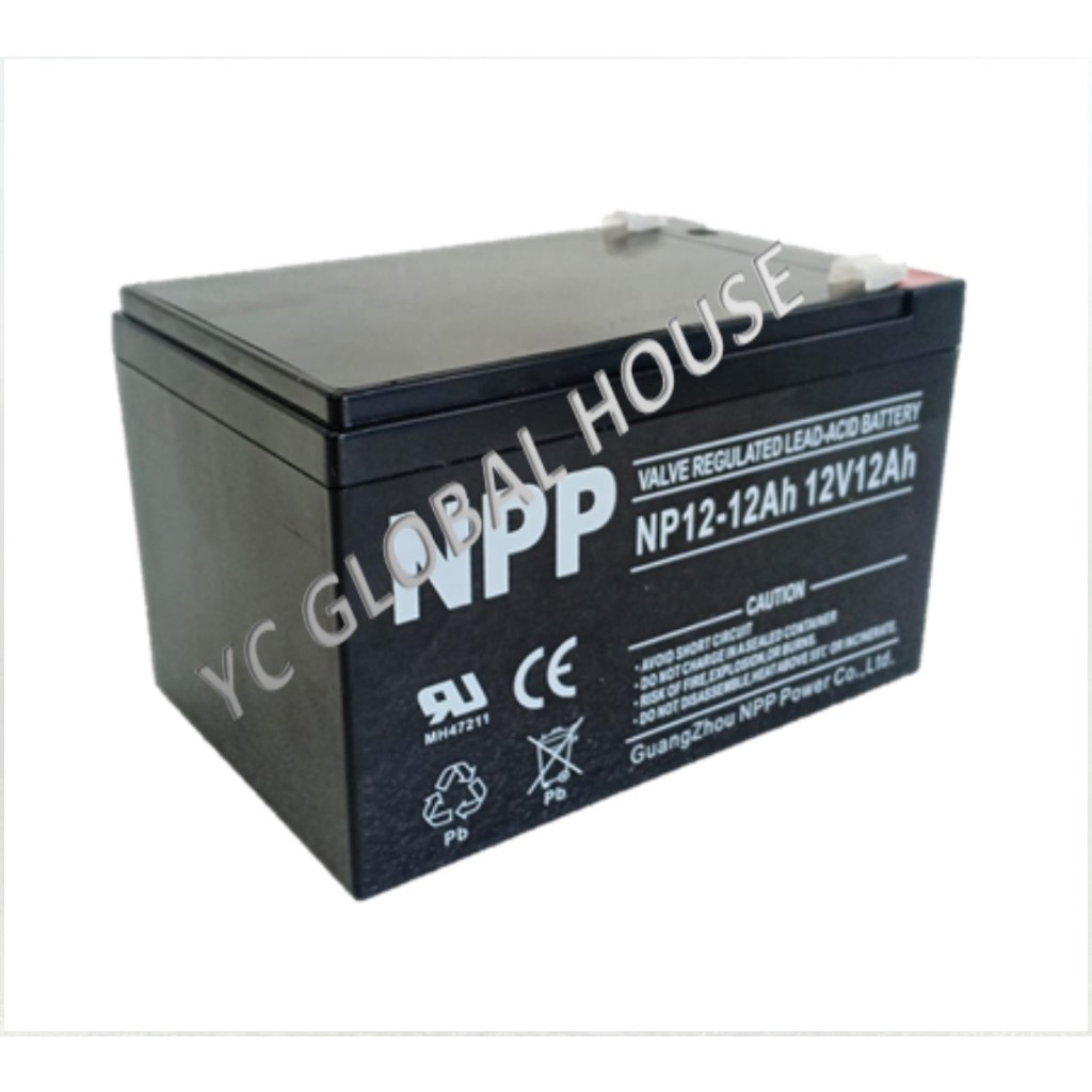 NPP Lead-Acid Battery 12AH 12V (Ready Stock in Malaysia) | Shopee Malaysia