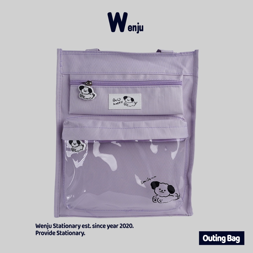 WENJU | Student Outing Bag (Purple) | Shopee Malaysia