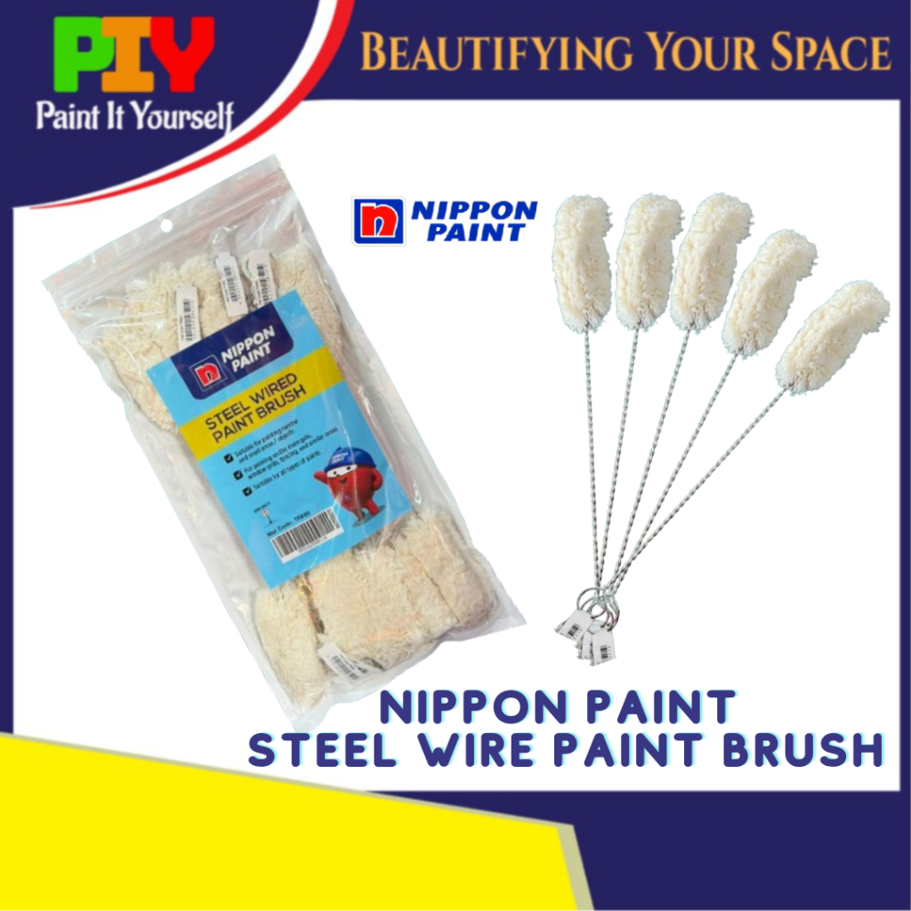 Nippon Paint Steel Wire Paint Brush / Satay Brush steel handle | Shopee ...