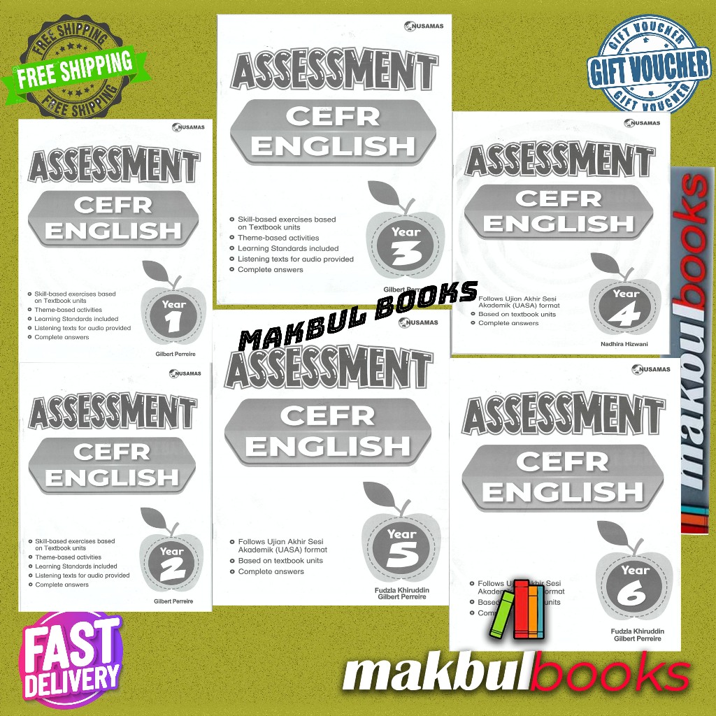NUSAMAS: ASSESSMENT CEFR ENGLISH YEAR 1,2,3,4,5 AND 6 | Shopee Malaysia