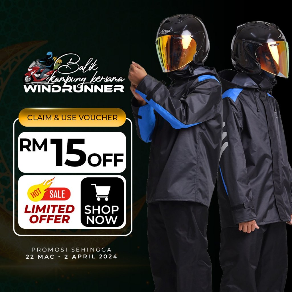 SET JAKET SELUAR HUJAN KALIS AIR WATERPROOF V1 PRO EDITION (3 BULAN ...