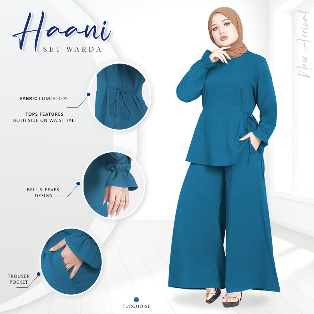 * New Arrival * Haani Set Warda Muslimah Dress by H&H Exclusive ...