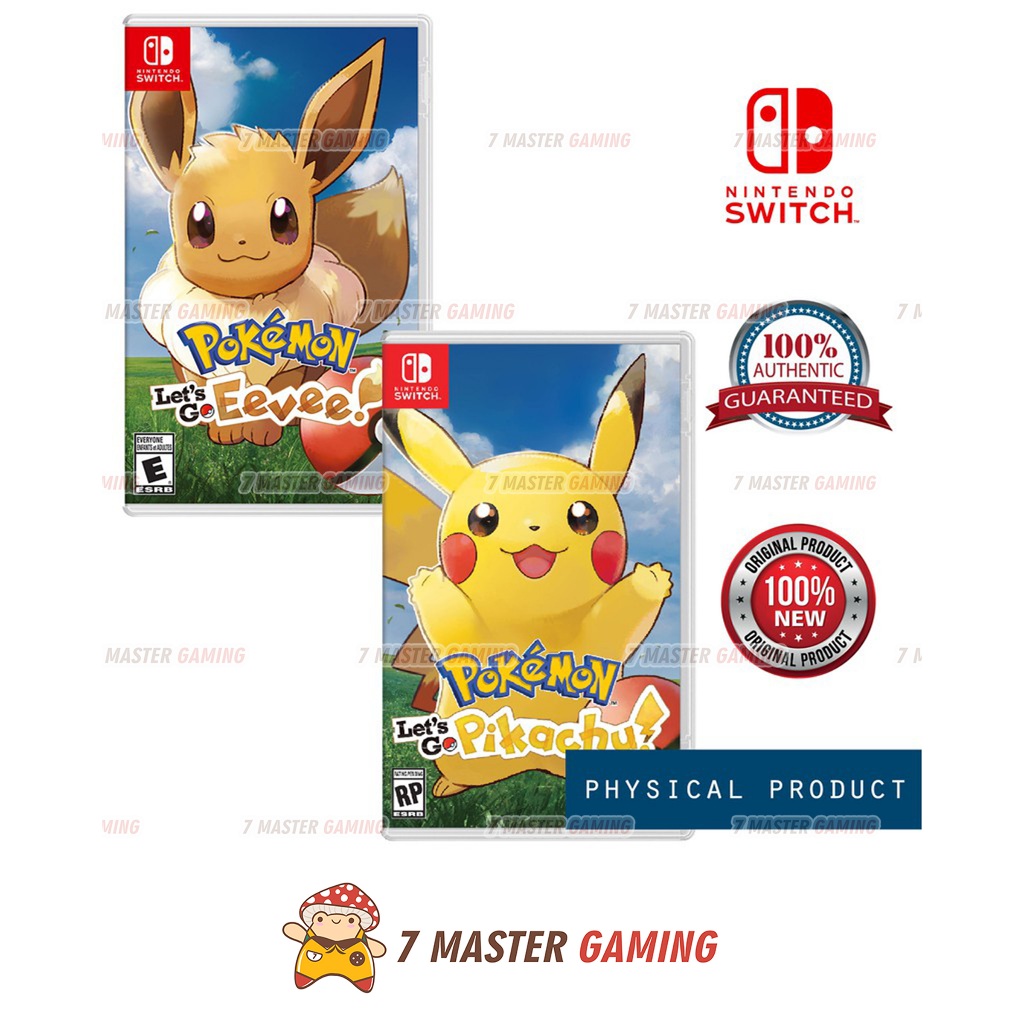 Pokemon Let's Go Pikachu / Let's Go Eevee - Nintendo Switch Game - Chinese or English - Physical ...