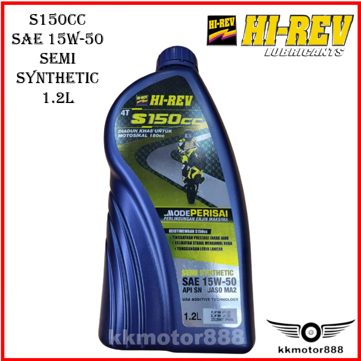 (100% ORIGINAL !!!) HI-REV HIREV S150CC SAE 15W-50 15W50 SEMI SYNTHETIC ...