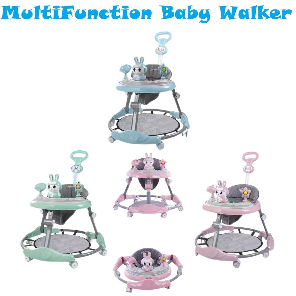 Ready Stock Baby Walker with Music Anti-O-Leg Foldable Portable Folding ...