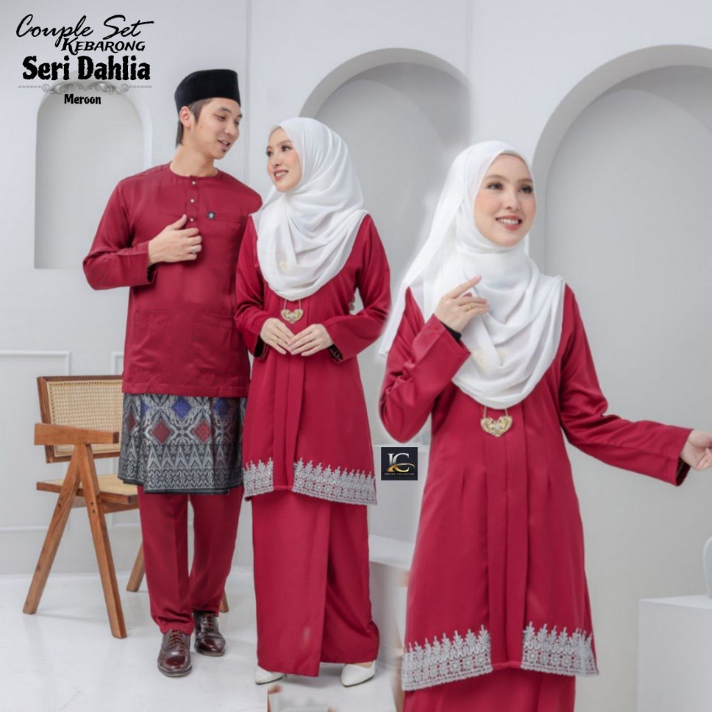 [Maroon] Family Set Raya 2024 Baju Kurung Dewasa Kanak Kanak Baju ...