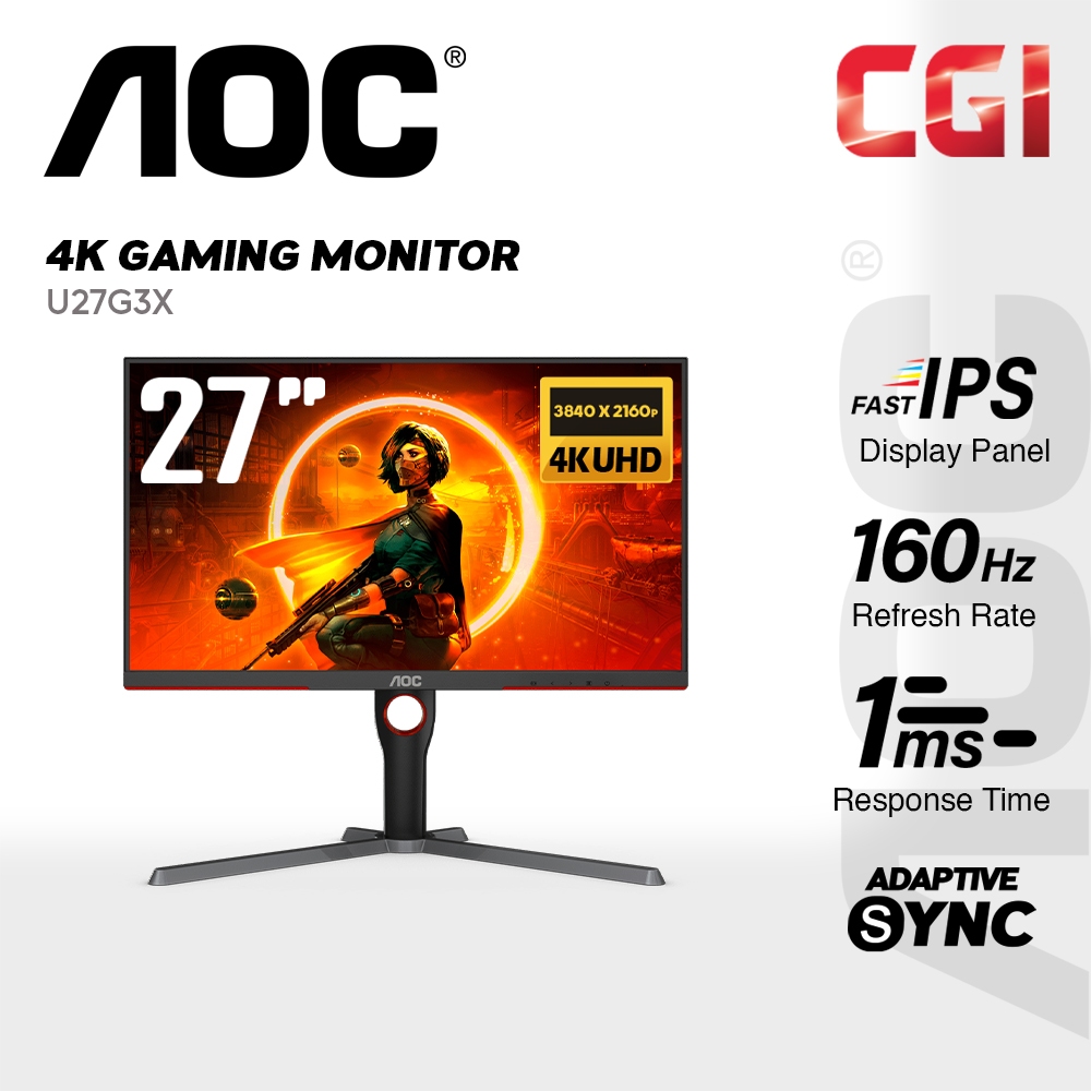 AOC 27" U27G3X IPS 4K HDR400 Delta E