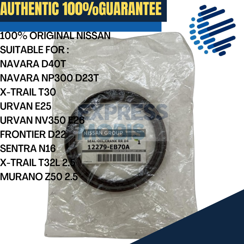 100% ORIGINAL NISSAN FLYWHEEL OIL SEAL 12279-EB70A NAVARA NP300 URVAN ...