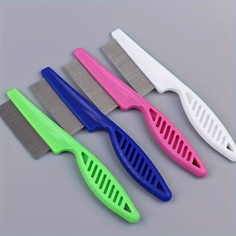 Pet Lice Comb Flea Tick Comb Brush Sikat Kutu Kucing (1.2cm) | Shopee ...