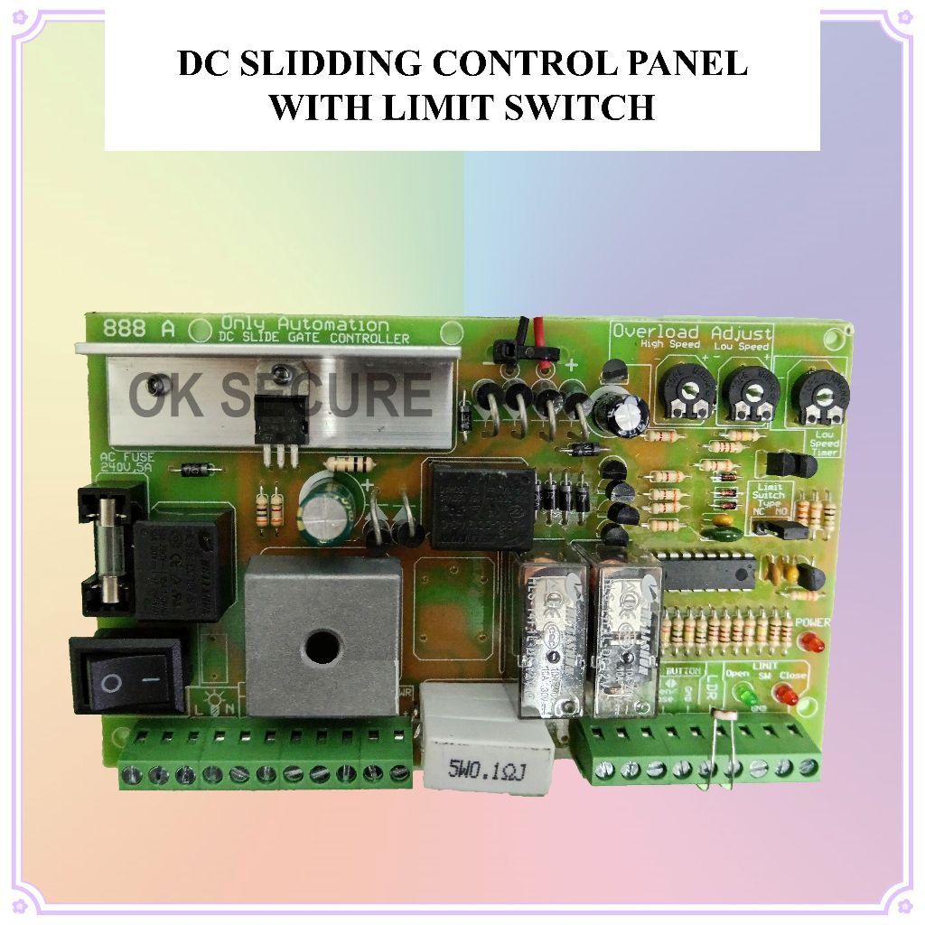 Autogate Control Board- 888 DC Sliding Panel -with Limit Switch ...