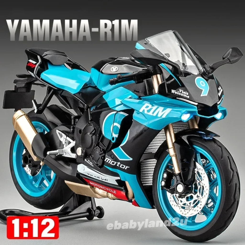 Die Cast Motor Yamaha R1M Scale 1:12 #9 #36 Diecast Motor Vehicle ...