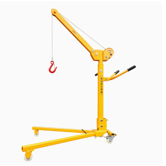 Portable Small Crane Foldable Hand Crane Household Mini Crane Forklift ...