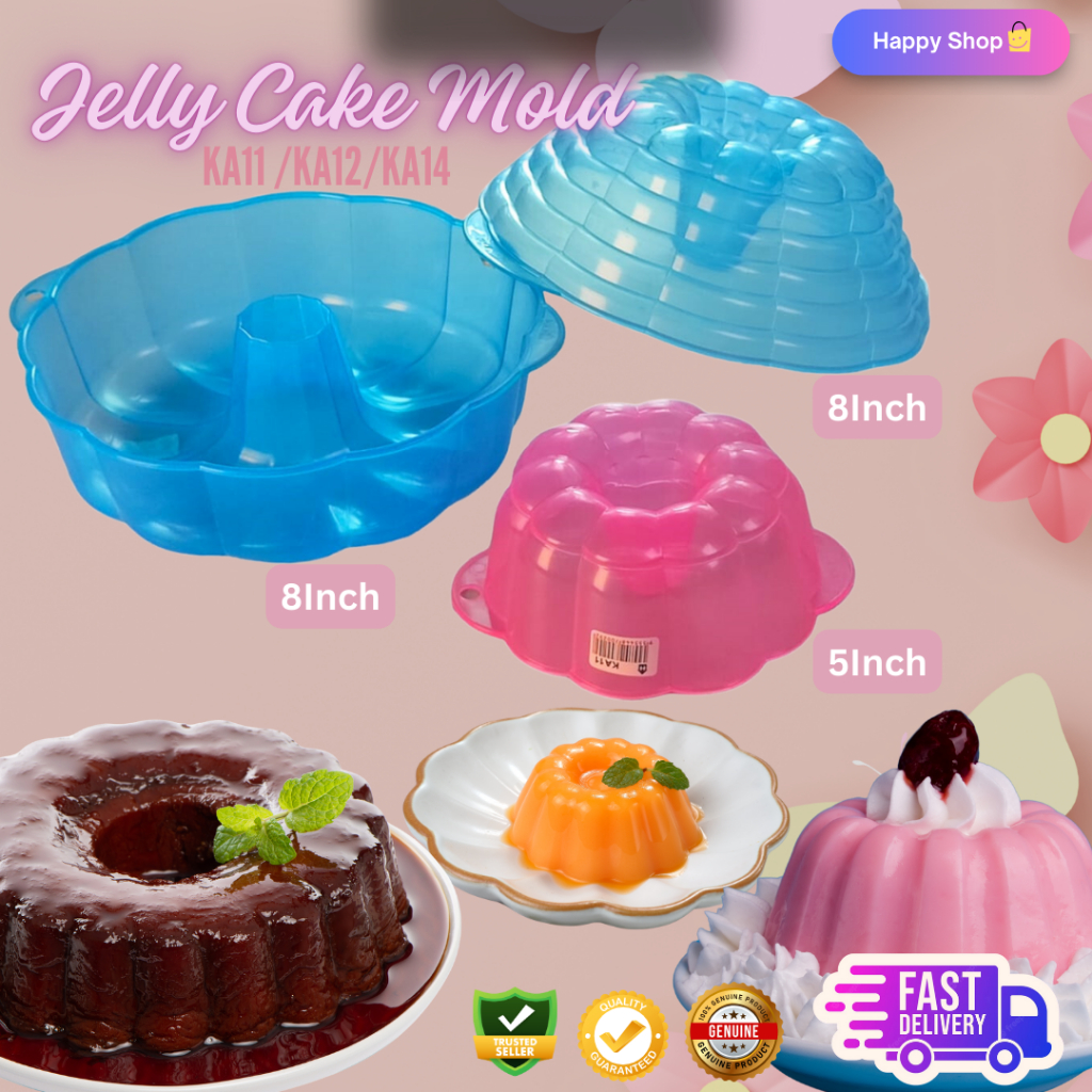KA11/KA12/KA14 JELLY CAKE MOULD/ACUAN KEK JELI/PUDDING FLOWER SHAPE MOULD/AGAR AGAR MOLD/BAKERY ...
