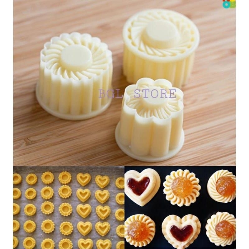 Plastic Tart Mould / Tart Mould Biscuits Cutter / Acuan Kuih Jem Tart ...