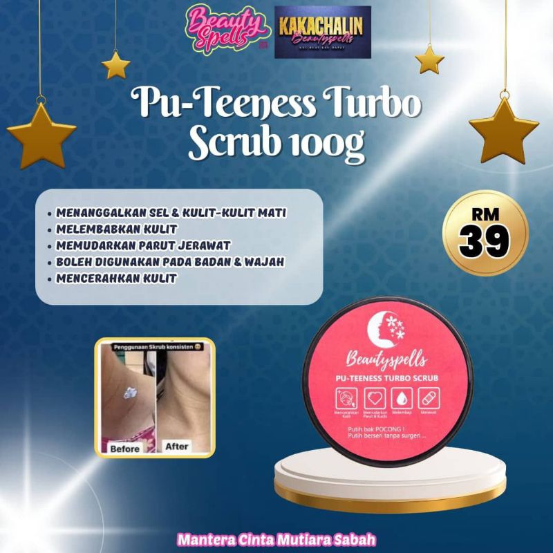 pu-teeness turbo scrub(100g) | Shopee Malaysia
