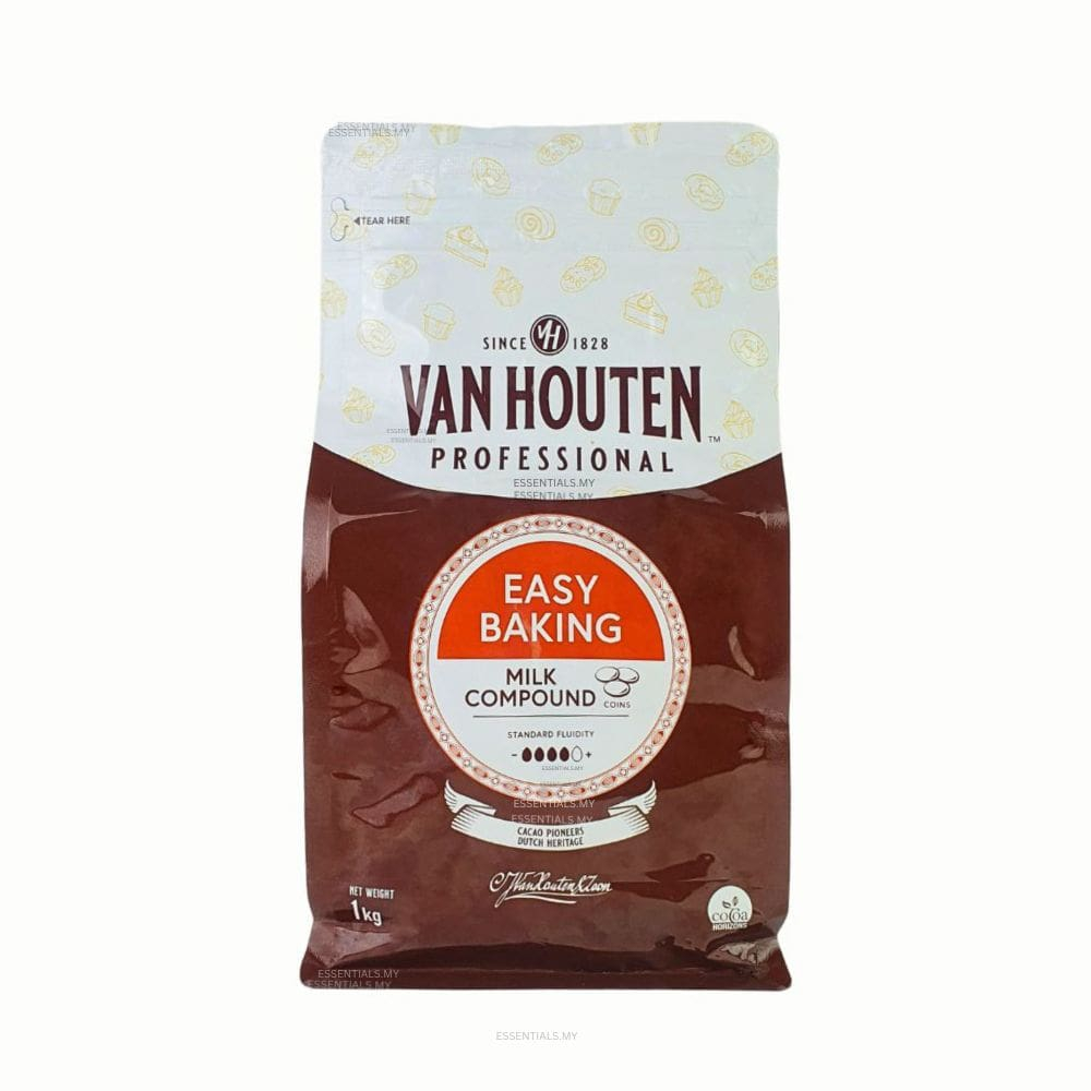 VAN HOUTEN Easy Baking Compound Coins [MILK/DARK] 1KG | HALAL | Standard Fluidity | Shopee Malaysia