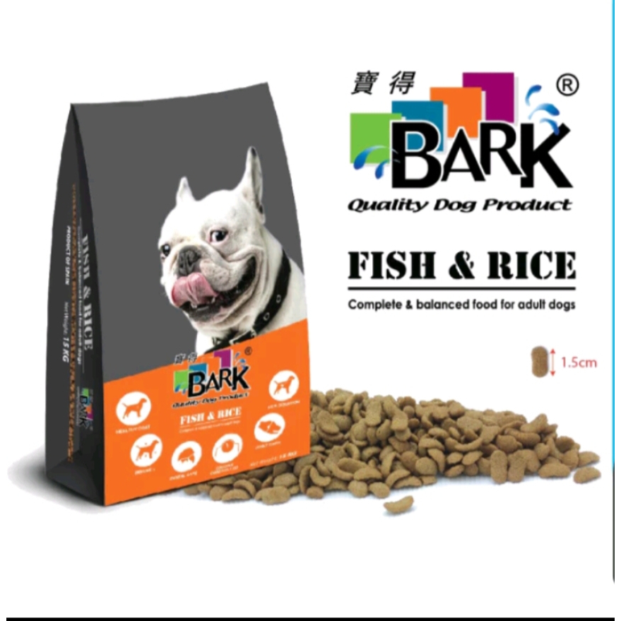 BARK FISH & RICE DOG FOOD 15KG | Shopee Malaysia
