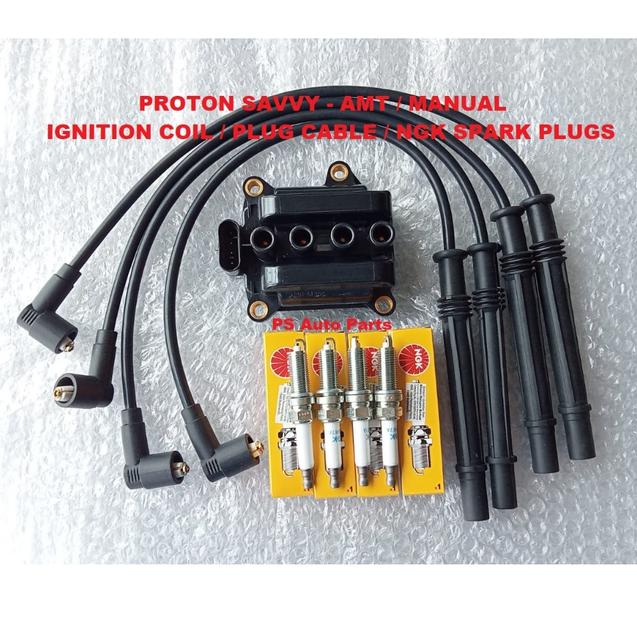 Savvy Ignition Coil Plug Cable Set / NGK Spark Plug 4 Units Savvy ...