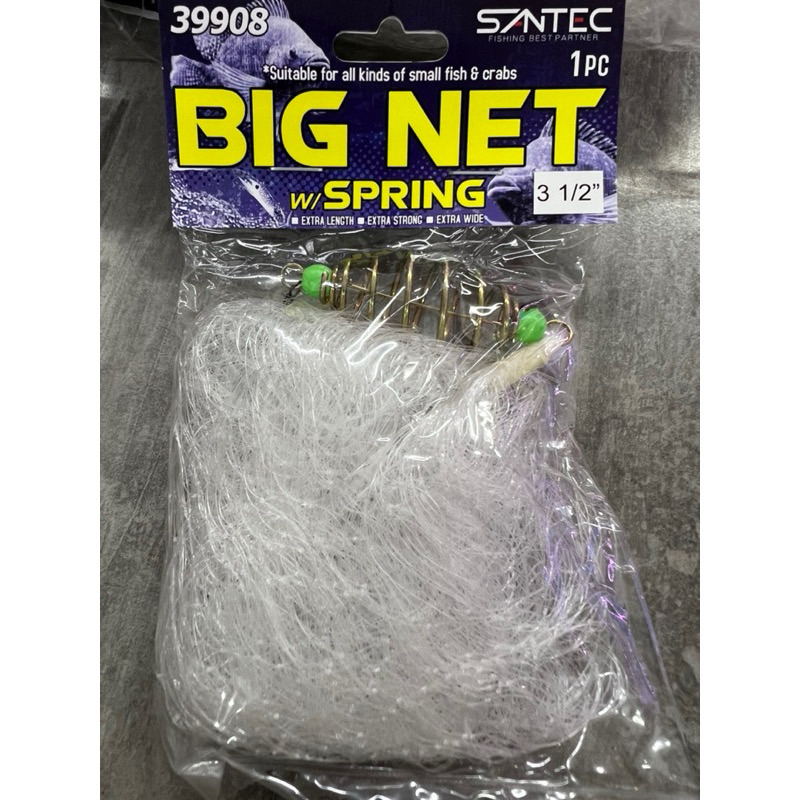 SANTEC FISHING BIG NET WITH SPRING 1.5M. Jaring Pancing 1.5m | Shopee ...