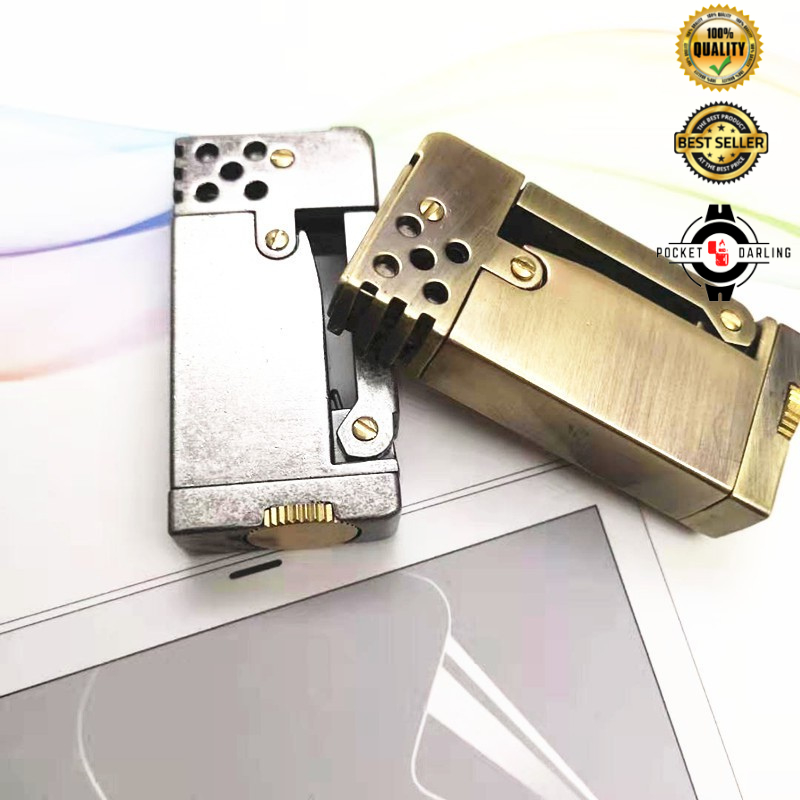 Retro Vintage Pure Brassl Kerosene Lighter Press Type LT-0219 | Shopee ...