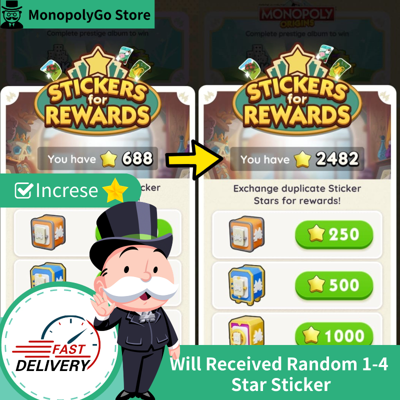 Monopoly Go Star🌟 (For open treasure) | Shopee Malaysia