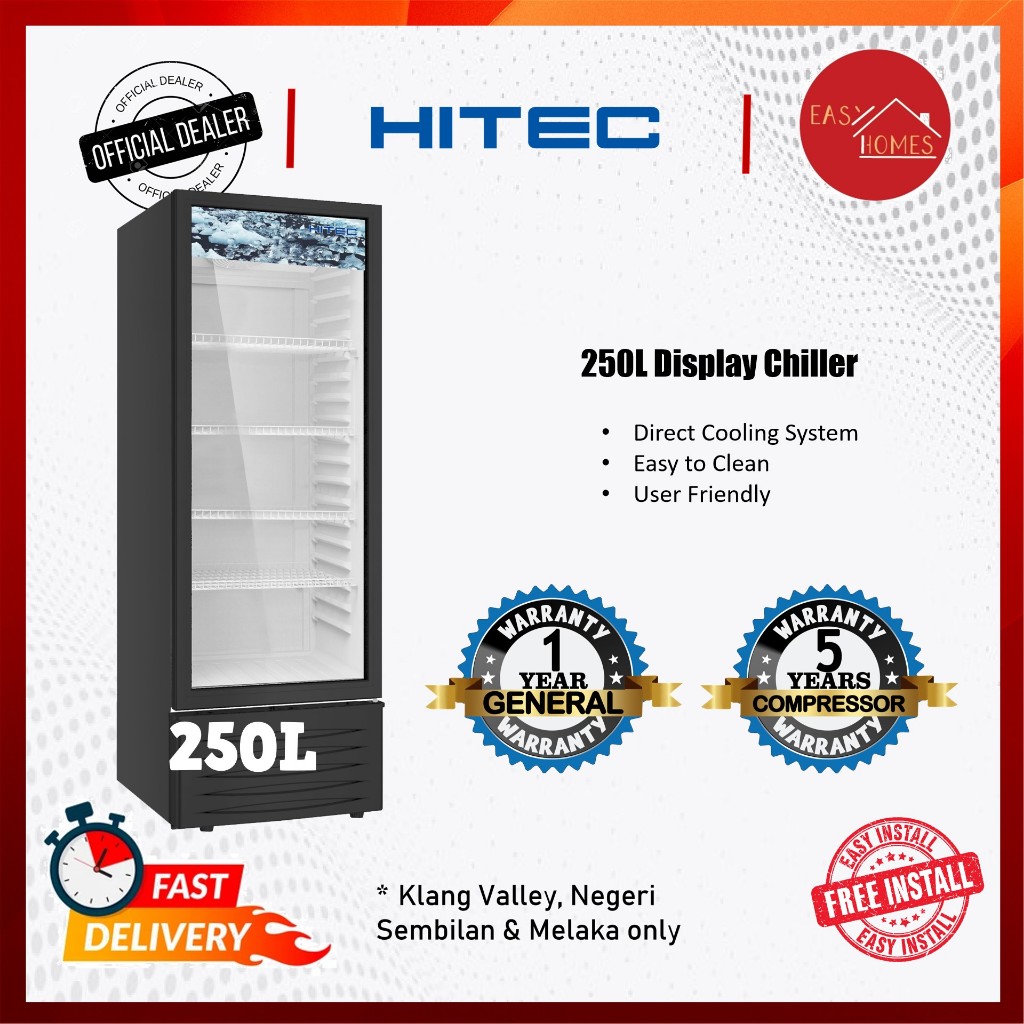 HITEC Chiller Display / Showcase (250L) HTC-268FSC | Shopee Malaysia