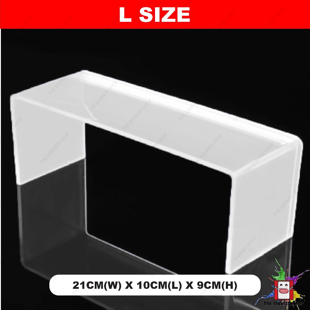 Acrylic U-Shape Display Stand White, Shoes Display Stand Rack | Shopee ...