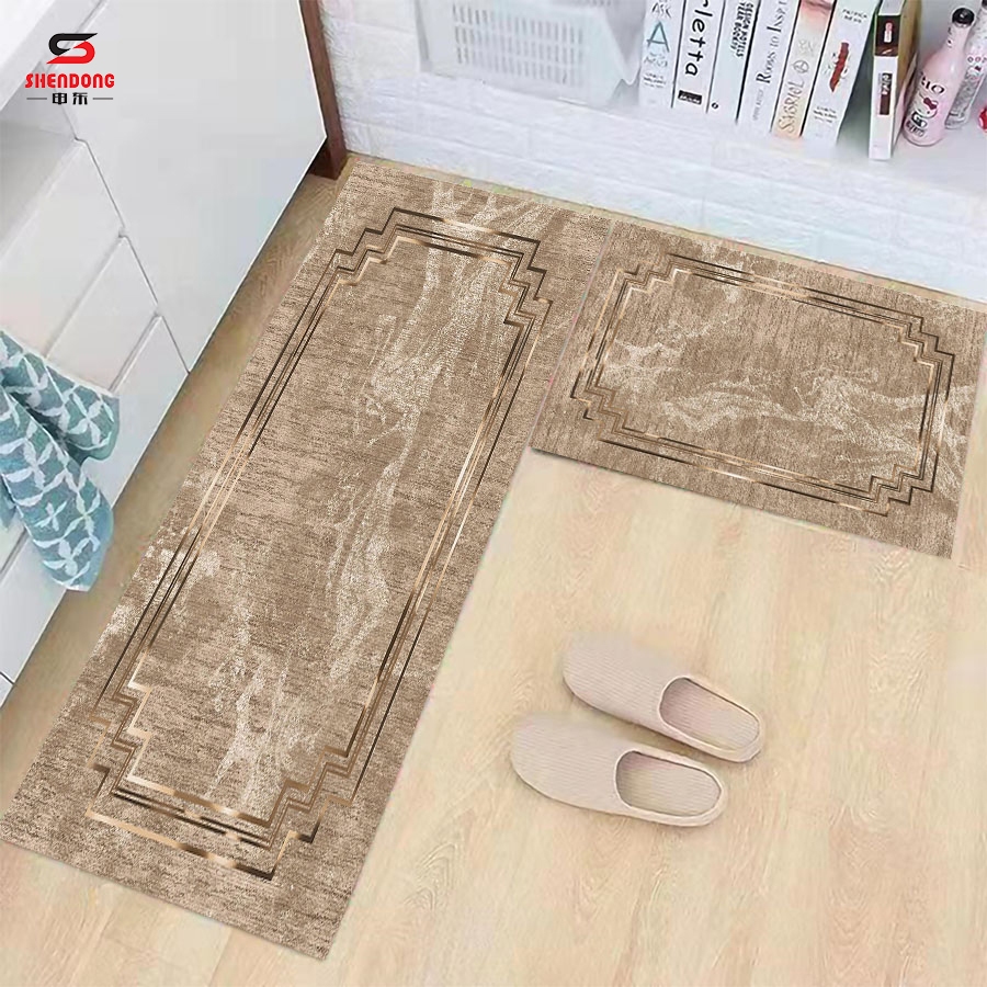 M (40*60 +40*120cm) 2 in 1 Crystal Velvet kitchen mat / Rugs / Floor ...