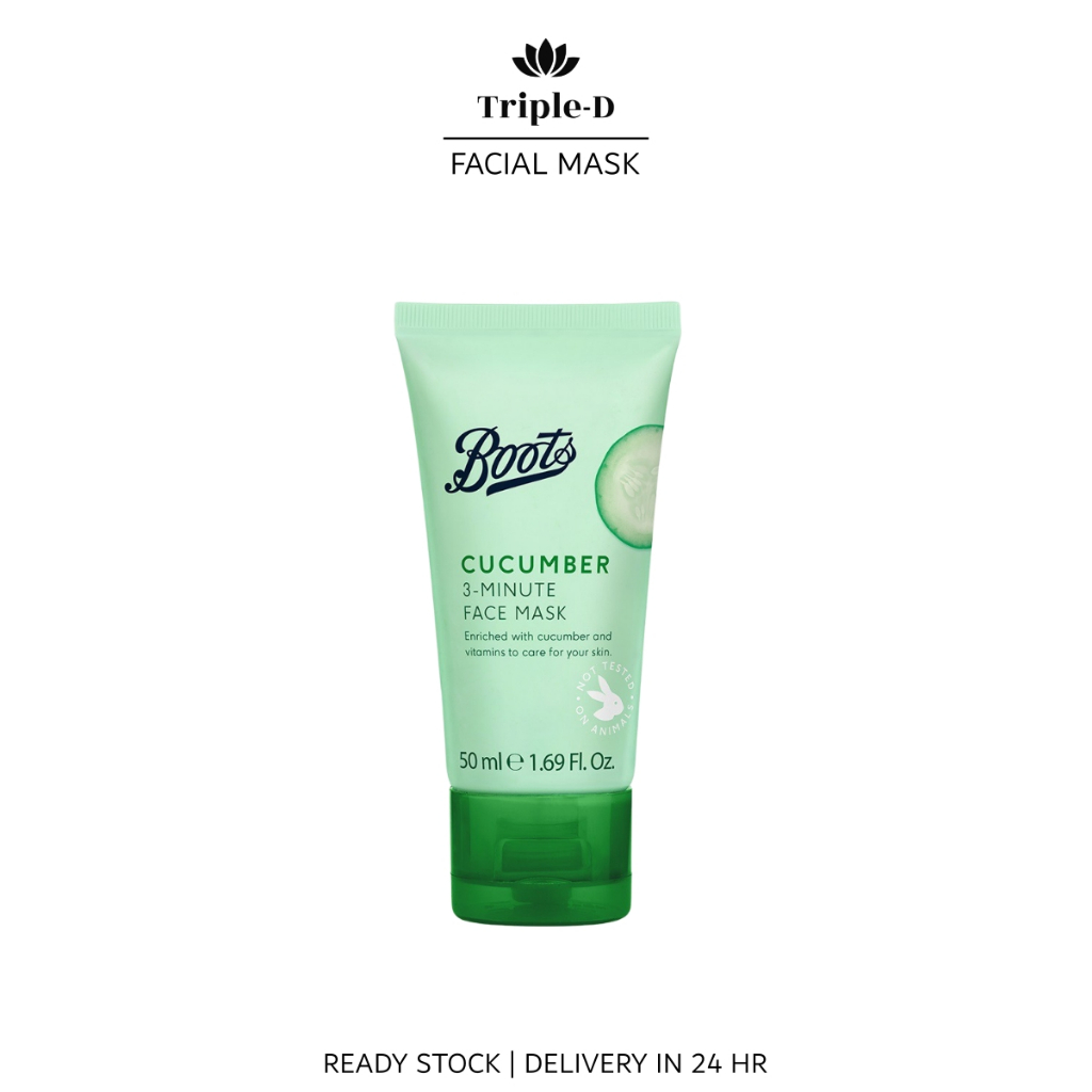 Boots Cucumber 3 Minute Face Mask Skincare 50ml | Shopee Malaysia
