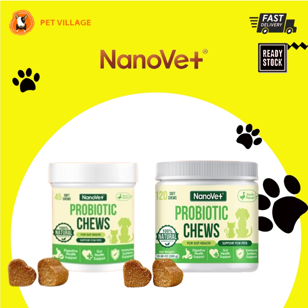 NANOVET Pet Probiotic Chews For Cats & Dogs | Shopee Malaysia