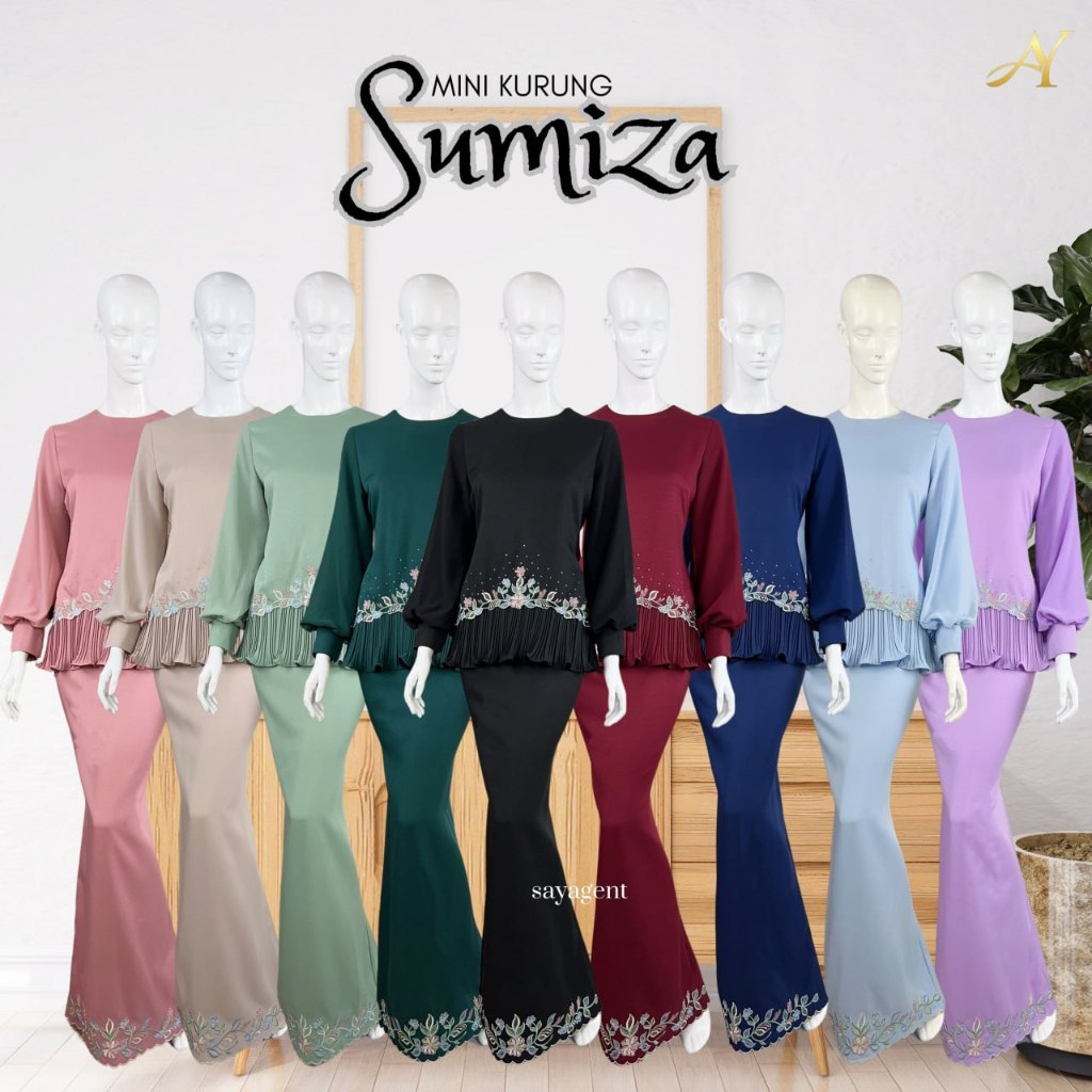 MINI KURUNG SUMIZA KURUNG RAYA VIRAL PLUS SIZE BAJU TUNANG KONVO ...
