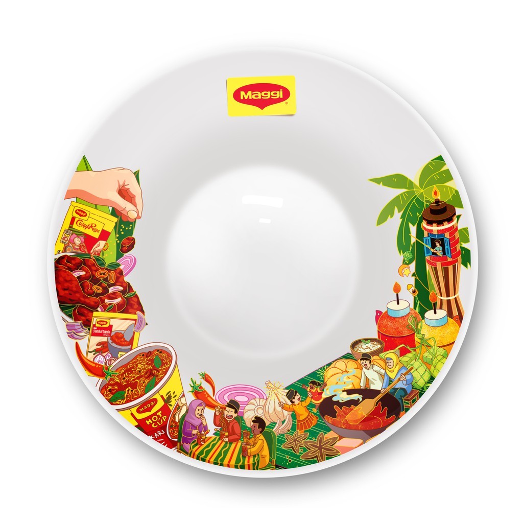 Limited Edition Nestle Maggi Luminarc Plate Hari Raya | Shopee Malaysia