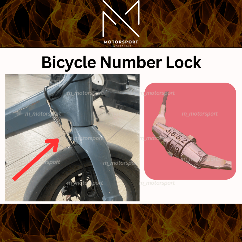 Bicycle 4 Digit Number Lock Bike Security Locker Lock Anti-Theft for ...