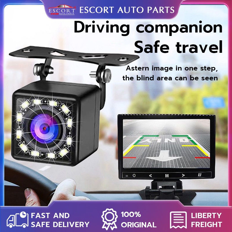 Car Reverse Camera 12 Led Hd Car Rear View Camera Auto Parking Reverse ...