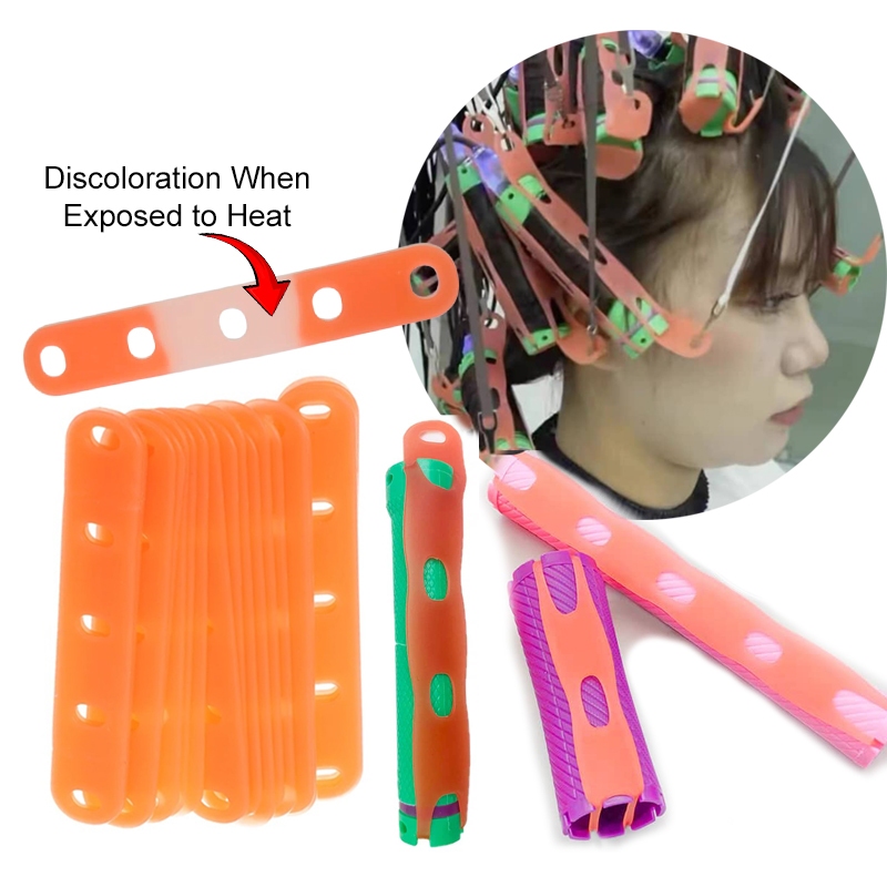 20pcs/pack High Heat Resistant Digital Perm Silicone Rubber Band Salon ...