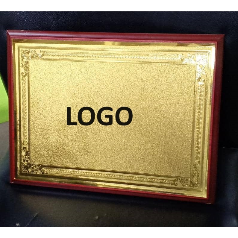 WOODEN PLAQUE WITH CUSTOM PRINT YOUR LOGO | Shopee Malaysia