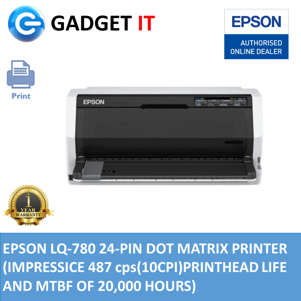 EPSON LQ-780 / LQ-780N 24-PIN DOT MATRIX PRINTER (LQ-780 / LQ780) NEW ...