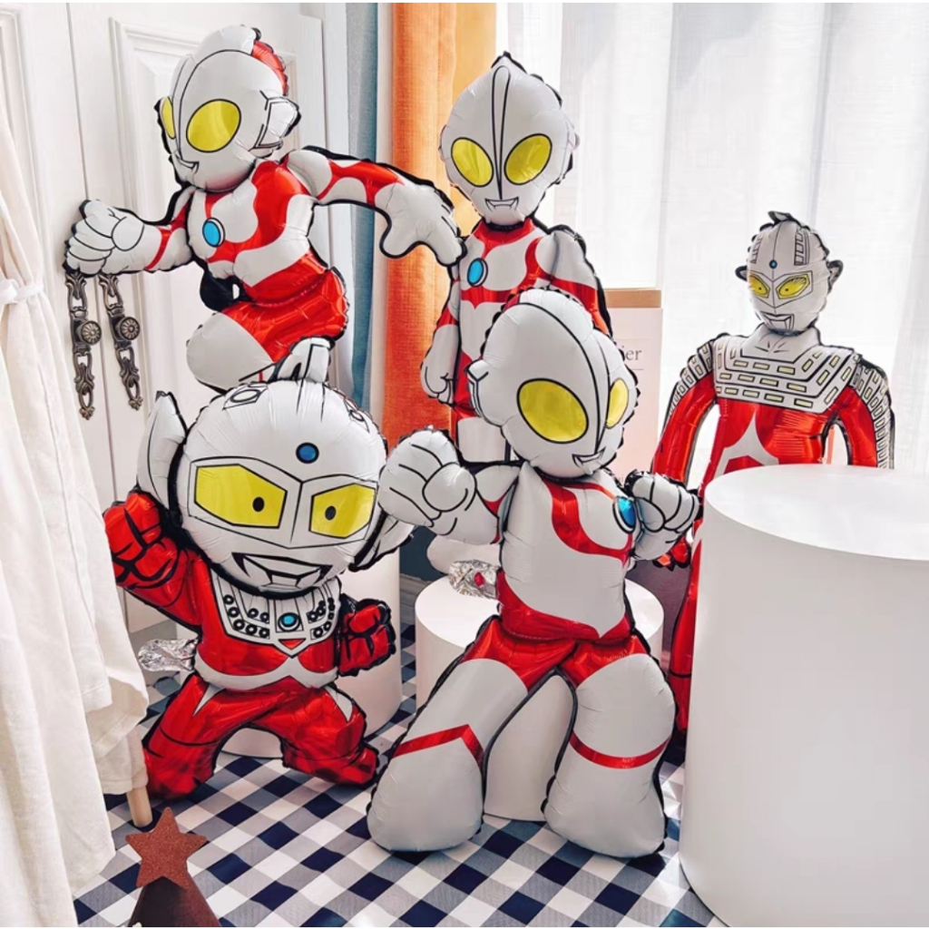 Cartoon Ultraman Theme Birthday Foil Balloon design banner birthday 卡通 ...