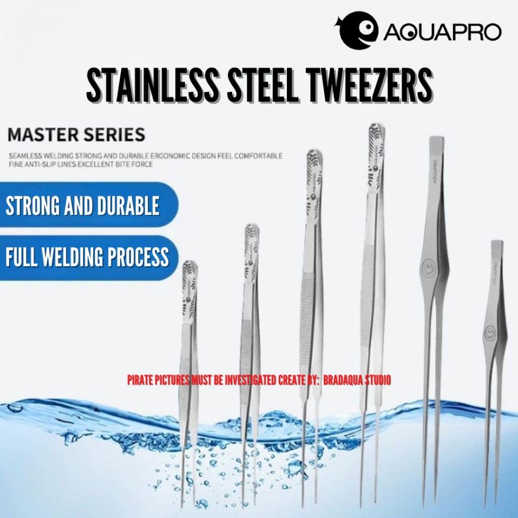 AQUAPRO Master Series Aquatic Stainless Steel Water Plant Tweezers ...