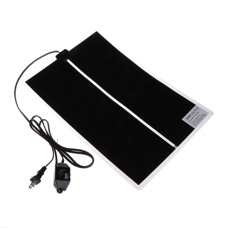 Reptile Heating Mat 20W Leopard Gecko Bearded Dragon Turtle Snake ...